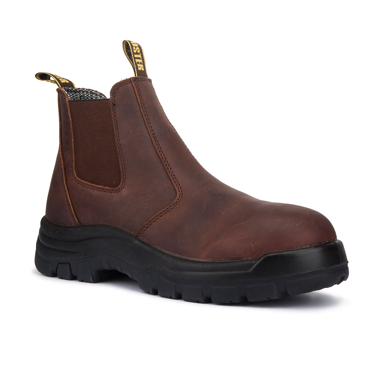 ROCKROOSTER Lumen Brown 6 inch Pull-on Leather Work Boots AK224 ...